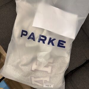 Parke | Tops | Parke Fleece Varsity Mockneck | Poshmark